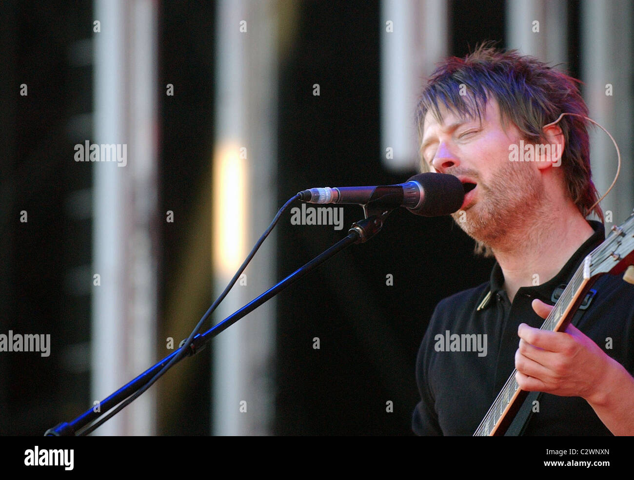 Thom Yorke Radiohead performs a sold out concert at Westerpark ...