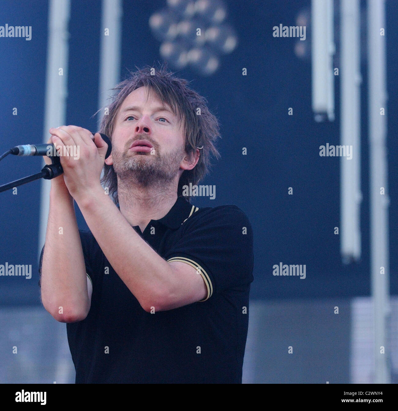 Thom Yorke Radiohead performs a sold out concert at Westerpark ...