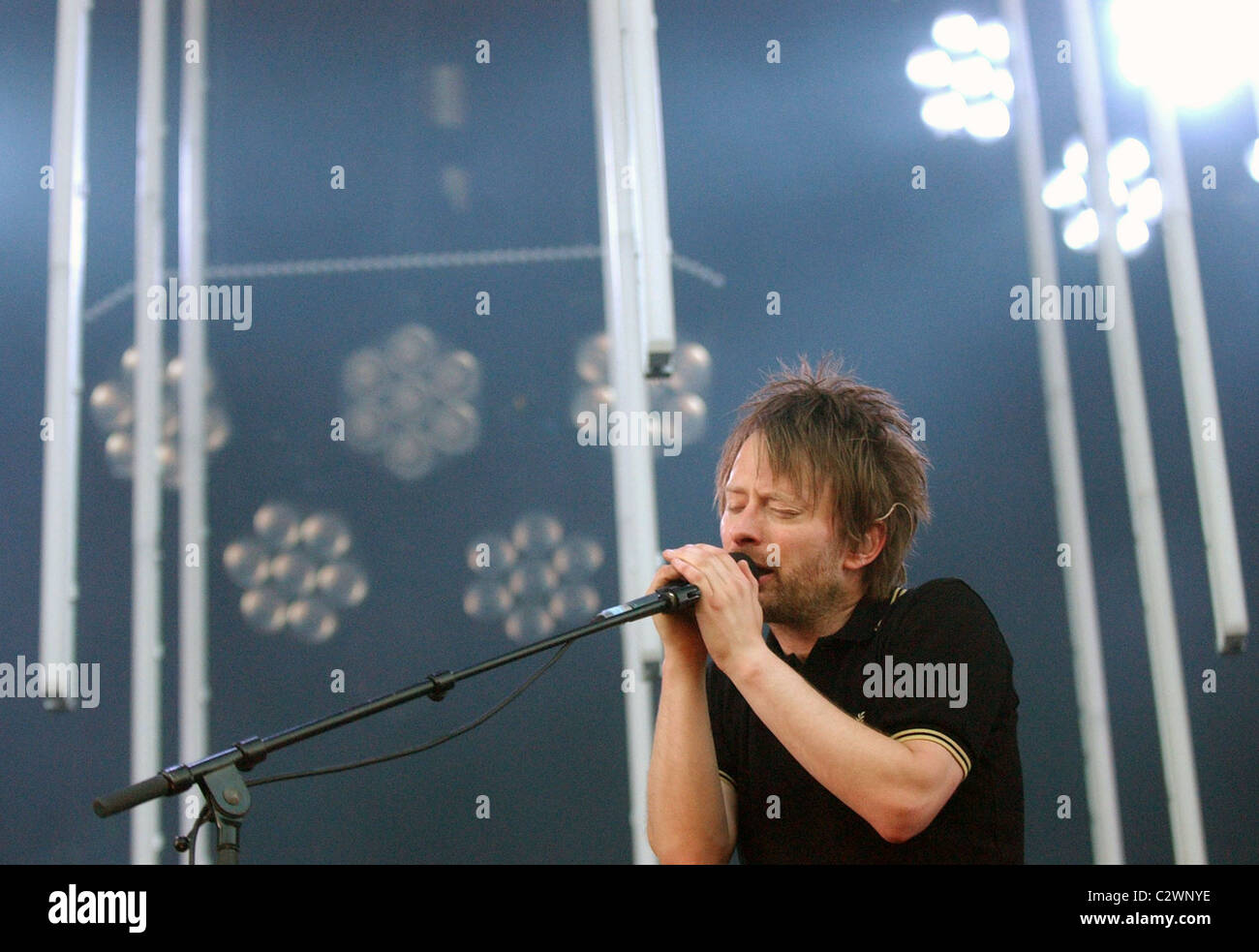 Thom Yorke Radiohead performs a sold out concert at Westerpark ...