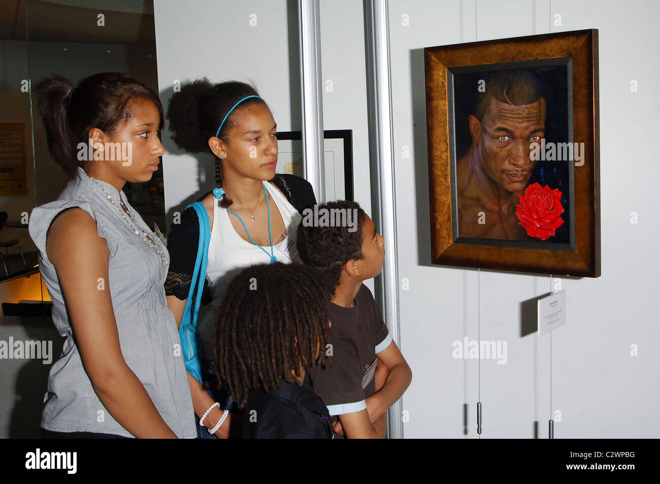 James Oyebola's three children & Nephew Unveiling of portrait of James ...