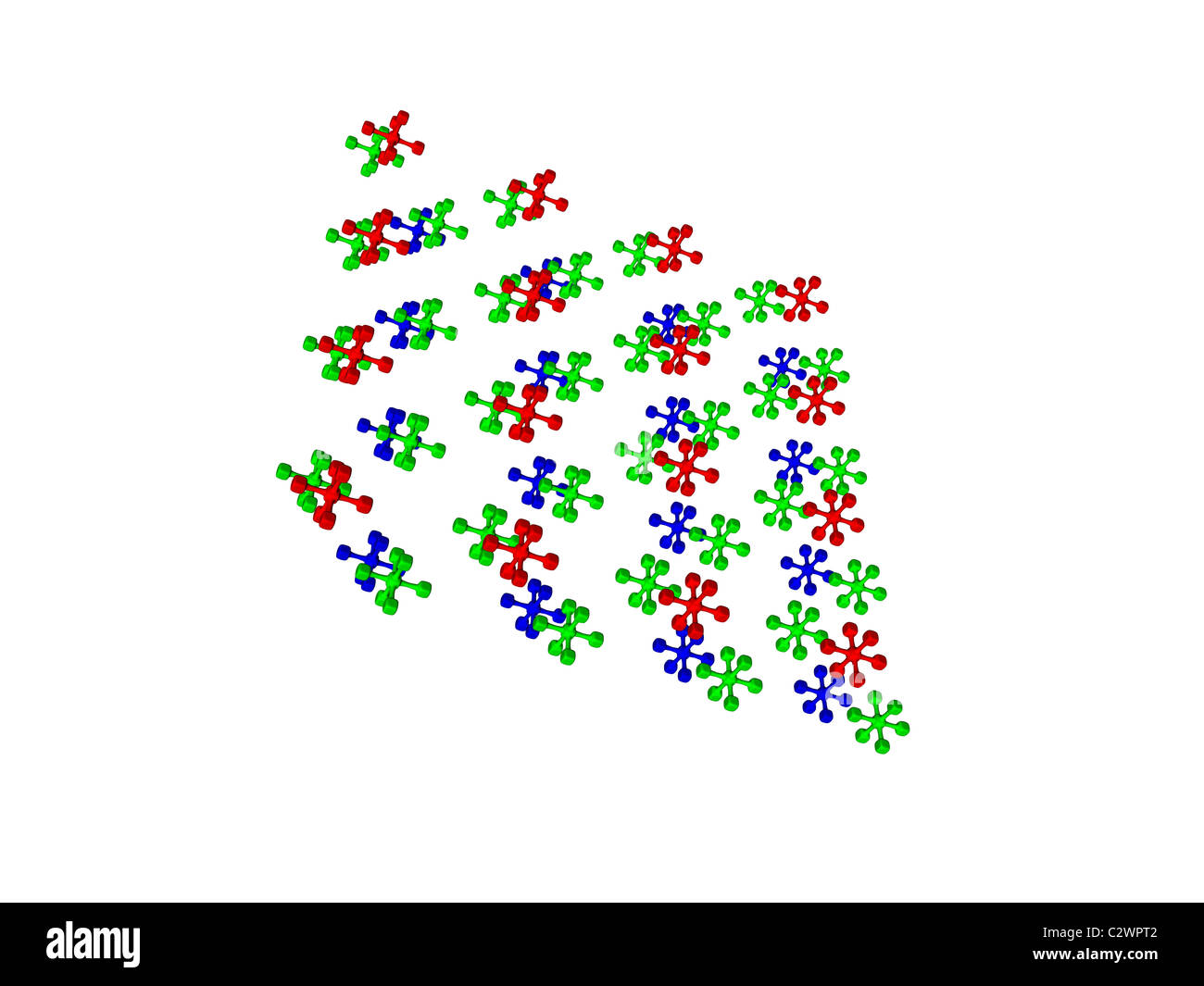 abstract RGB shapes background. 3d Stock Photo - Alamy