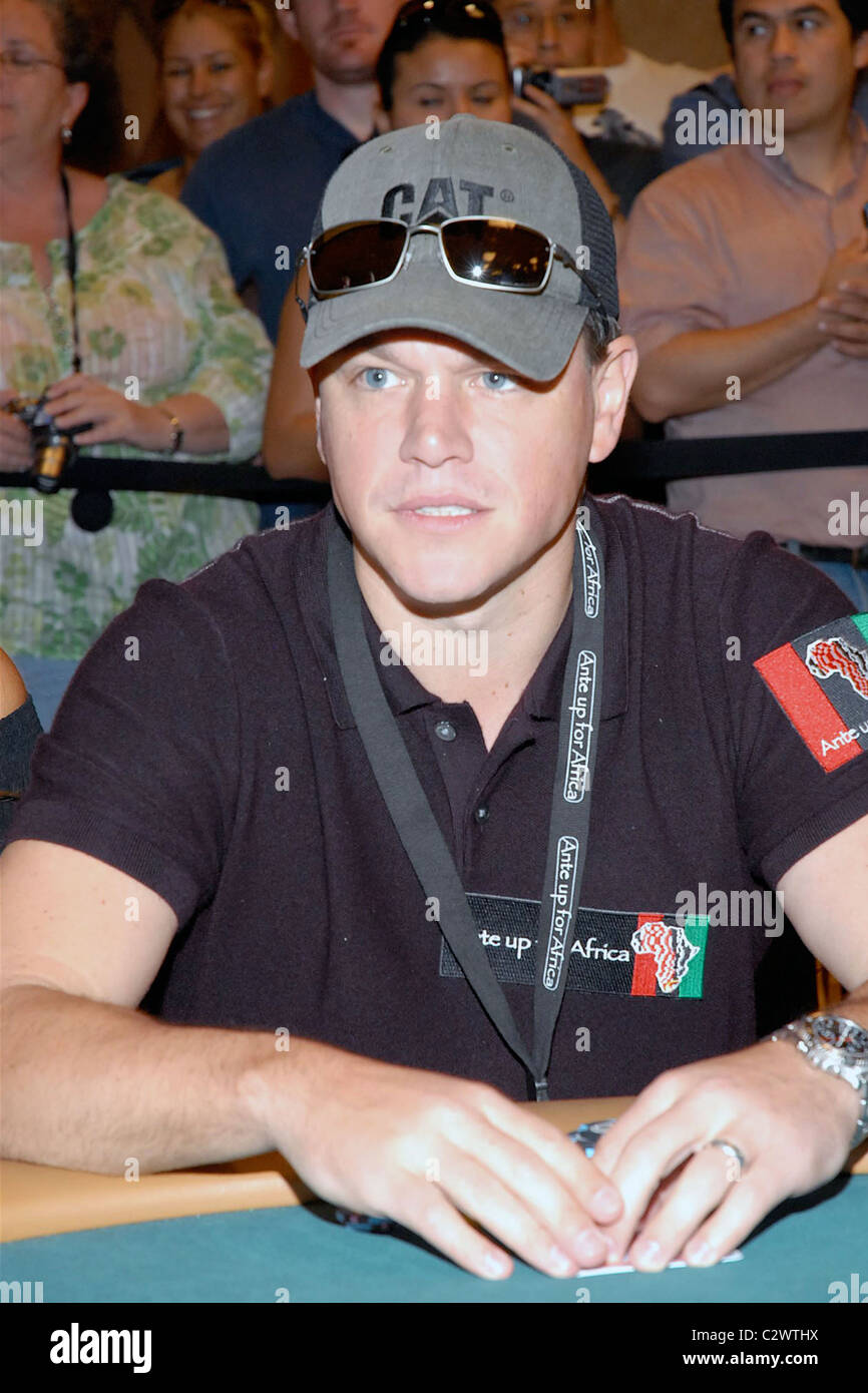 Matt Damon 2nd Annual Ante Up for Africa - No Limit Texas Hold-Em ...