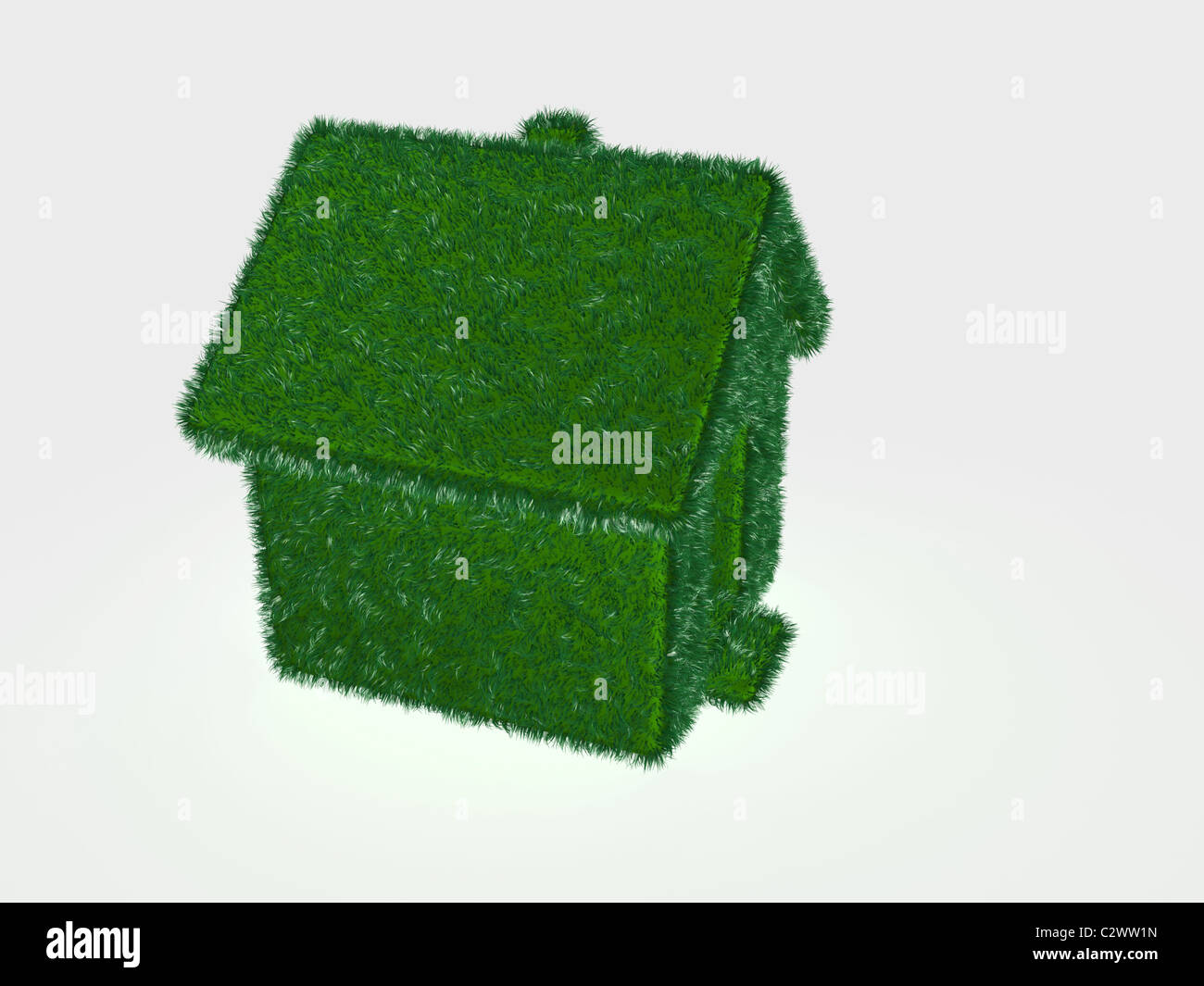 3d grass building hi-res stock photography and images - Alamy