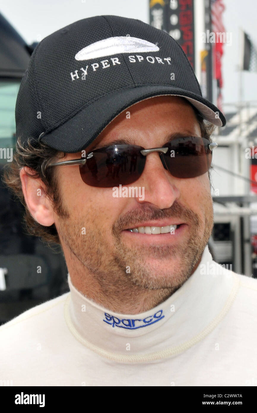 Grey's Anatomy' star Patrick Dempsey competes at the Rolex Grand-Am ...