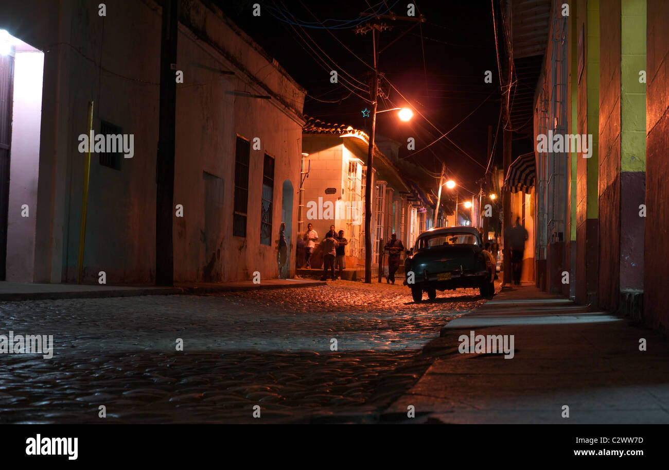 Night in the streets of Trinidad,Cuba Stock Photo - Alamy