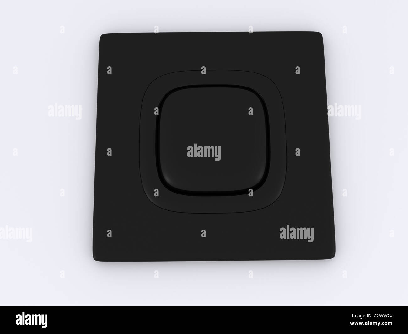 single button. 3d Stock Photo - Alamy