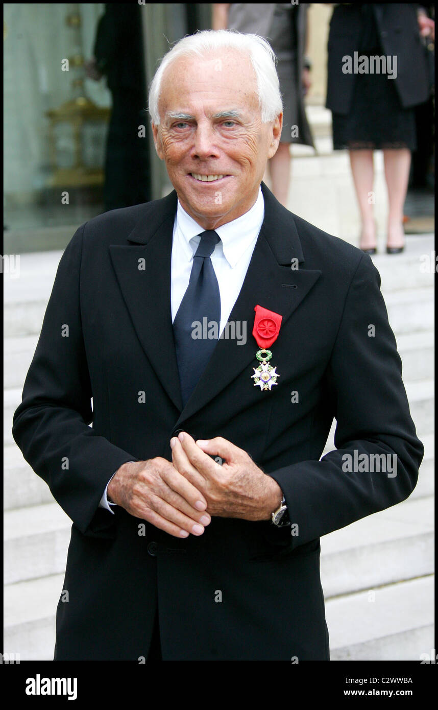Giorgio Armani Giorgio Armani and Claudia Cardinale receive France's ...