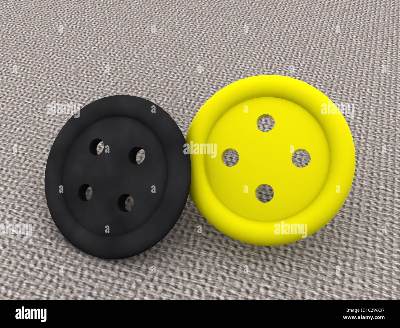 Yellow buttons hi-res stock photography and images - Alamy