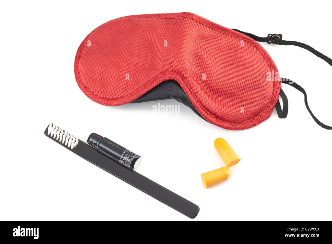 Airplane long haul sleep kit Stock Photo - Alamy