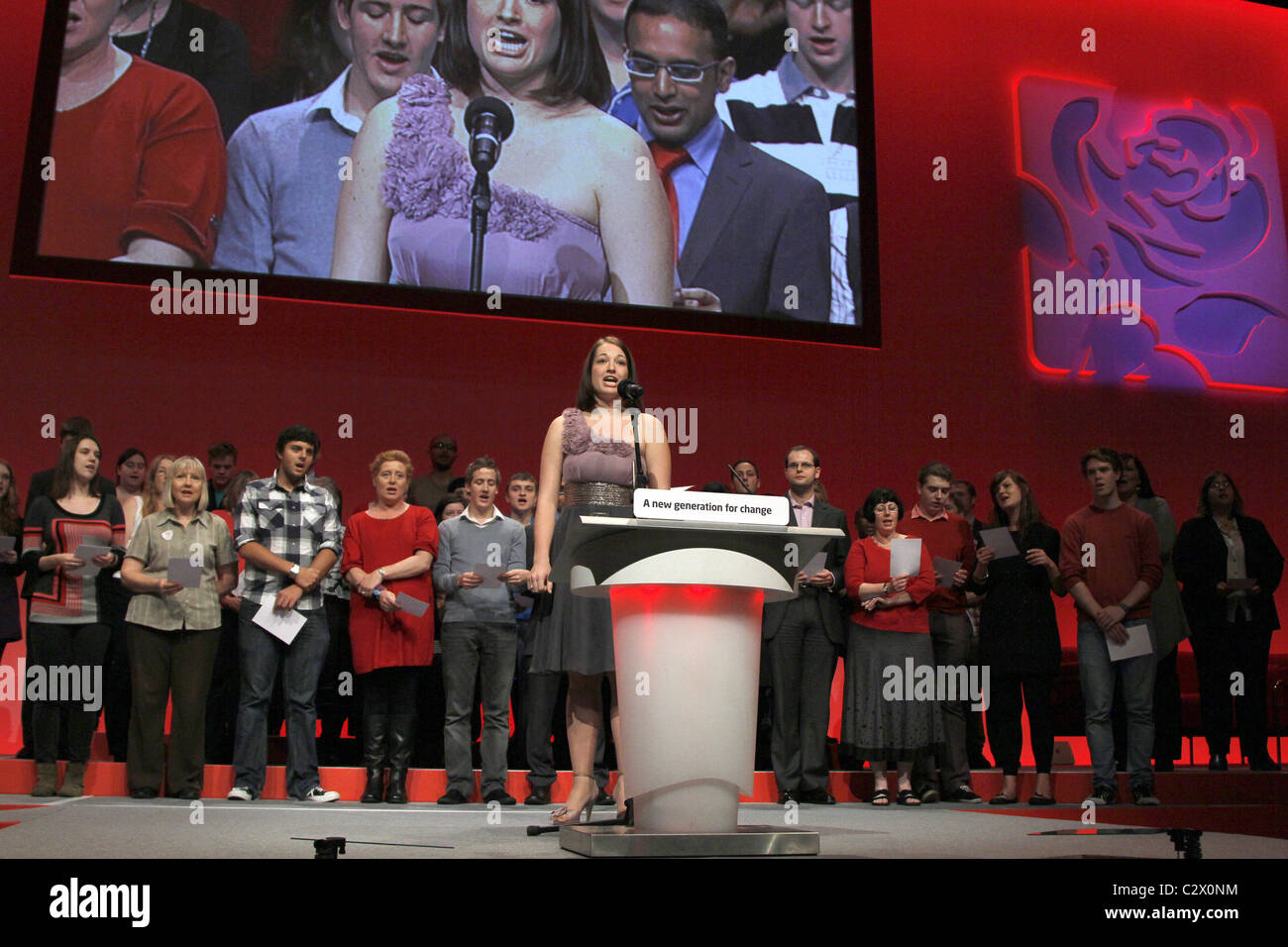 DELEGATES SING THE RED FLAG LABOUR PARTY 30 September 2010 MANCHESTER ...