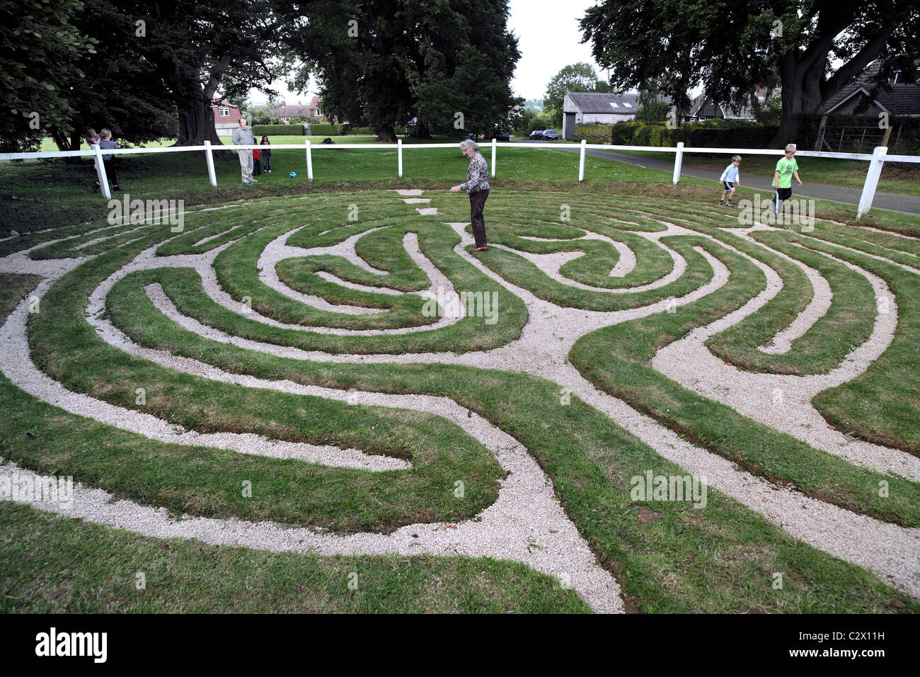 Turf labyrinth hi-res stock photography and images - Alamy