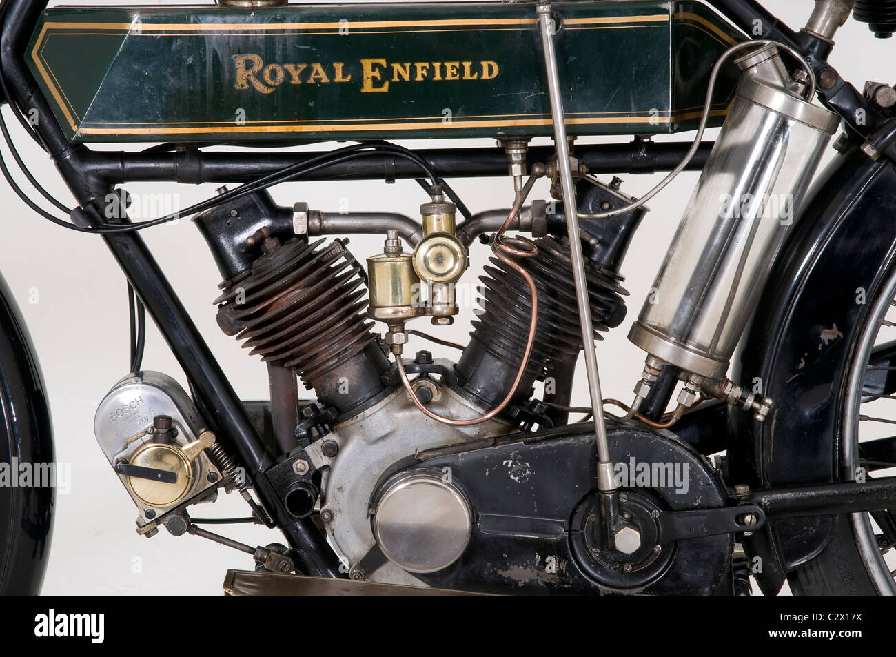 1914 Royal Enfield 3hp motorcycle Stock Photo - Alamy