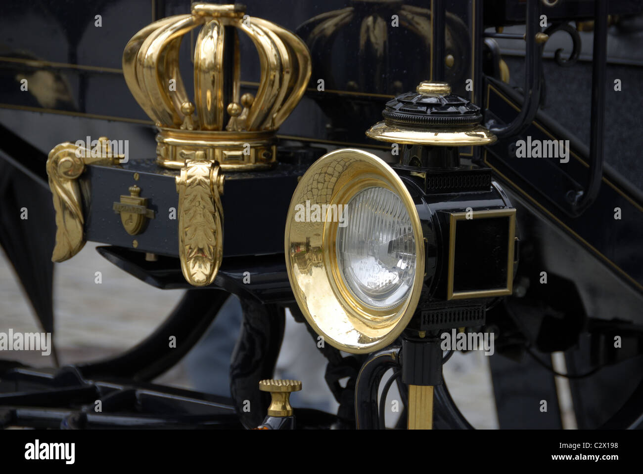 Detail of a Aagland motor coach Stock Photo - Alamy