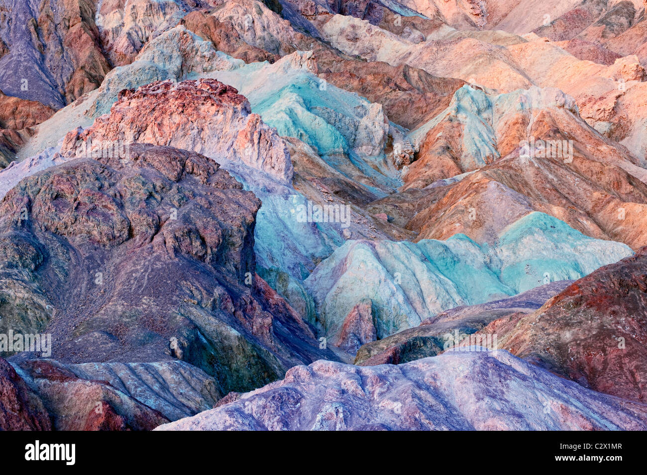 The oxidation of many different metals created these colors among the ...