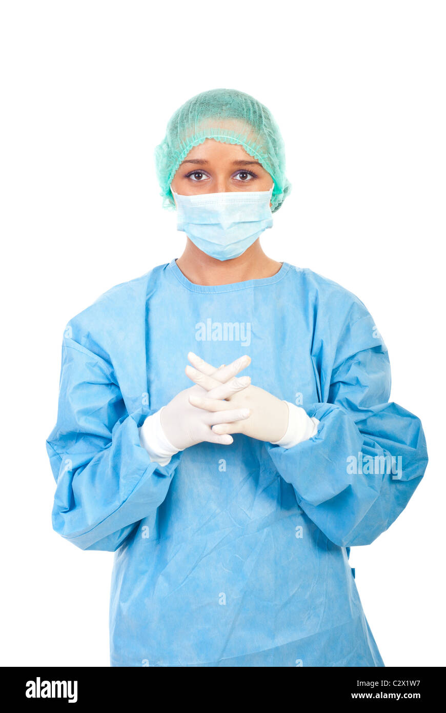 Surgeon woman dressed in sterile uniform hi-res stock photography and ...