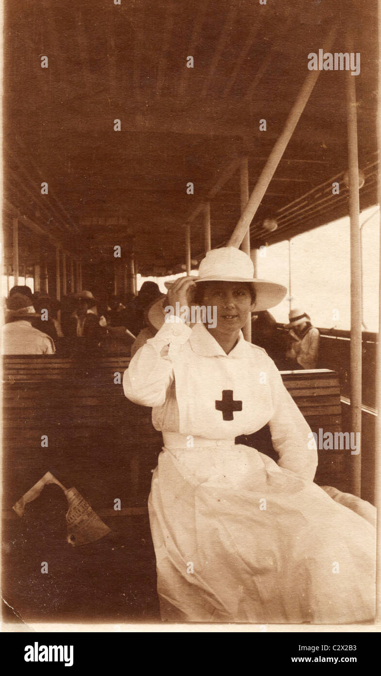 WW1 red cross worker Stock Photo - Alamy