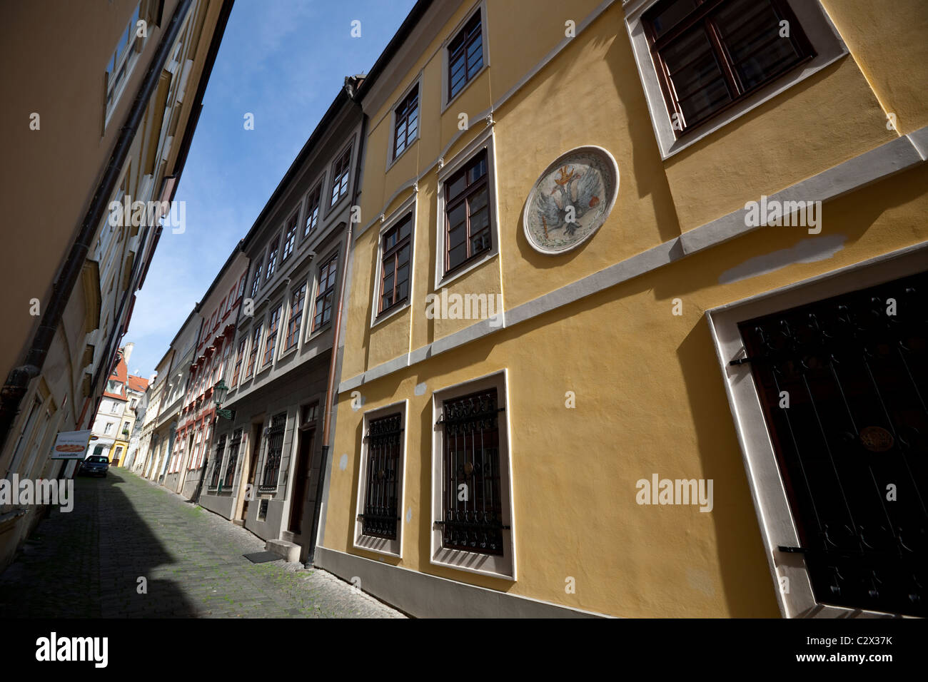 Prague - Historic street at Small Quarter Stock Photo - Alamy