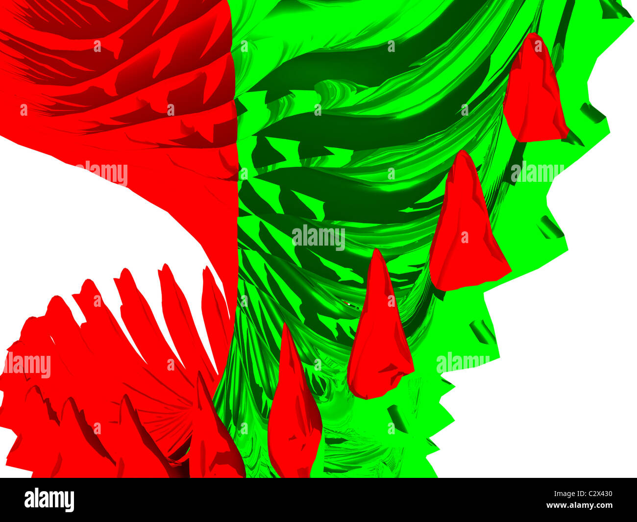 3d red green hi-res stock photography and images - Alamy