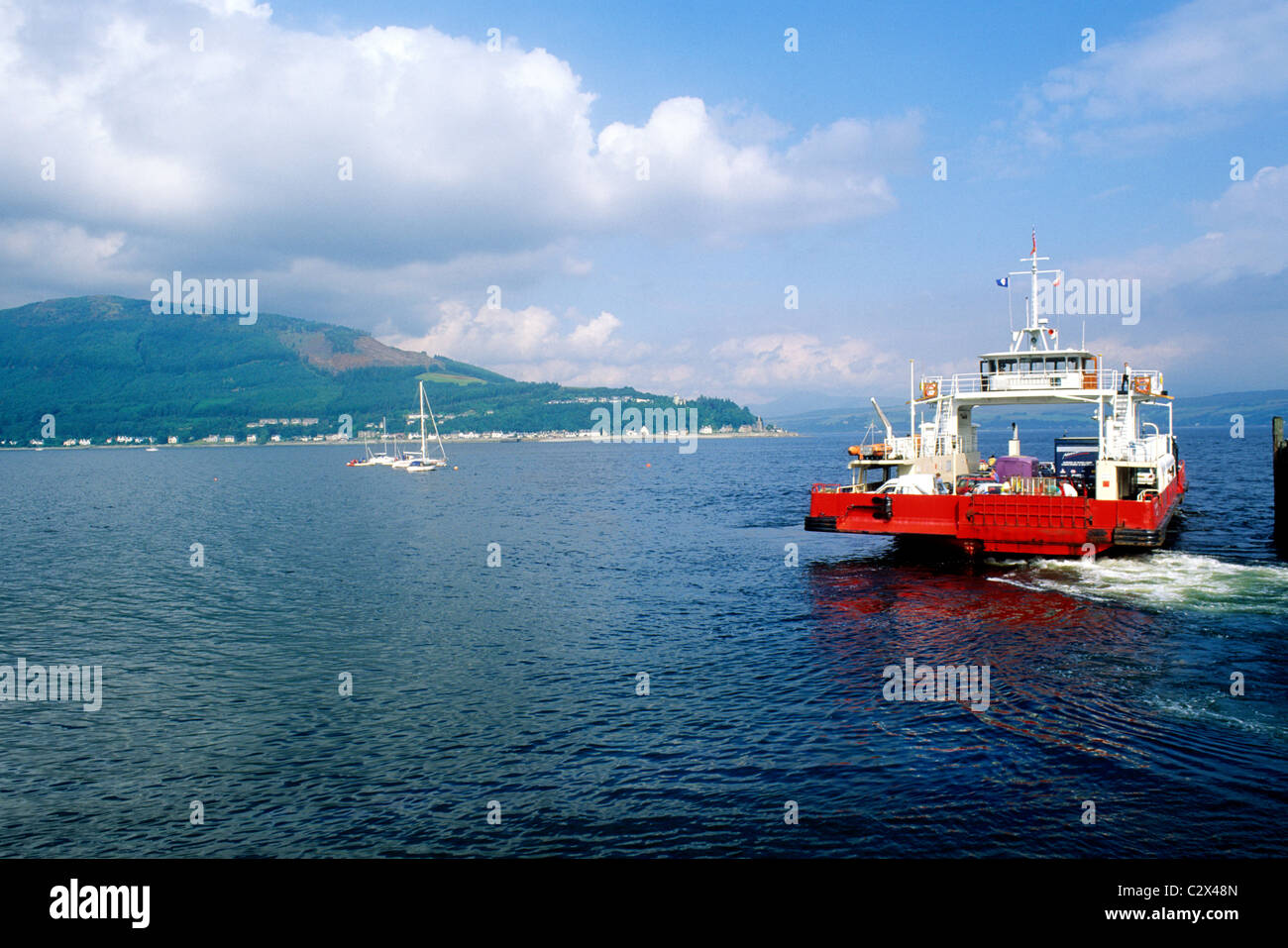 Hunters Quay to Gourock, car ferry, Scotland Scottish island ferries ...