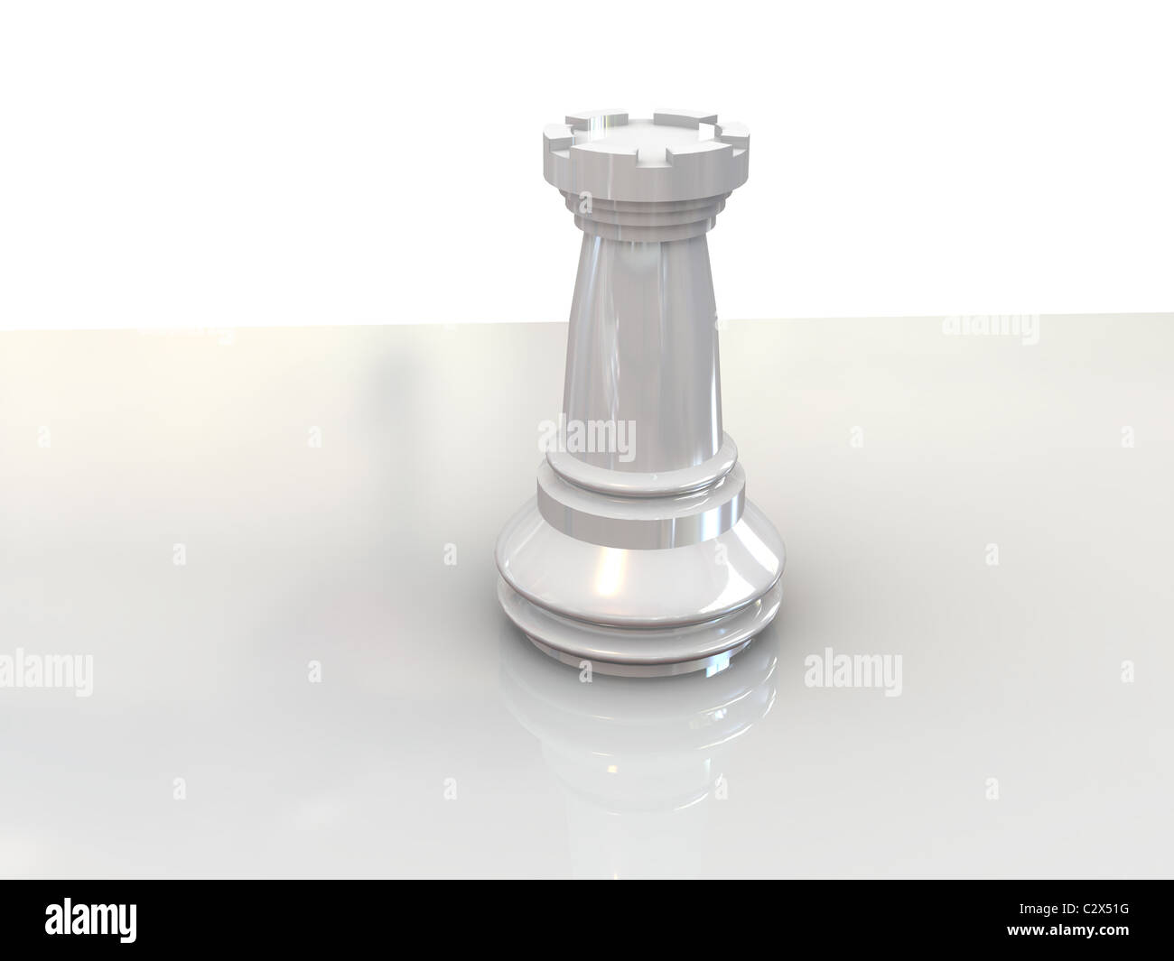 white rook. 3D Stock Photo - Alamy
