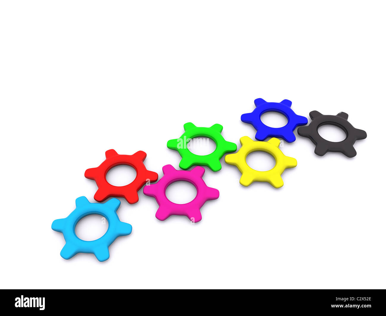 Gears 3d isolated hi-res stock photography and images - Alamy