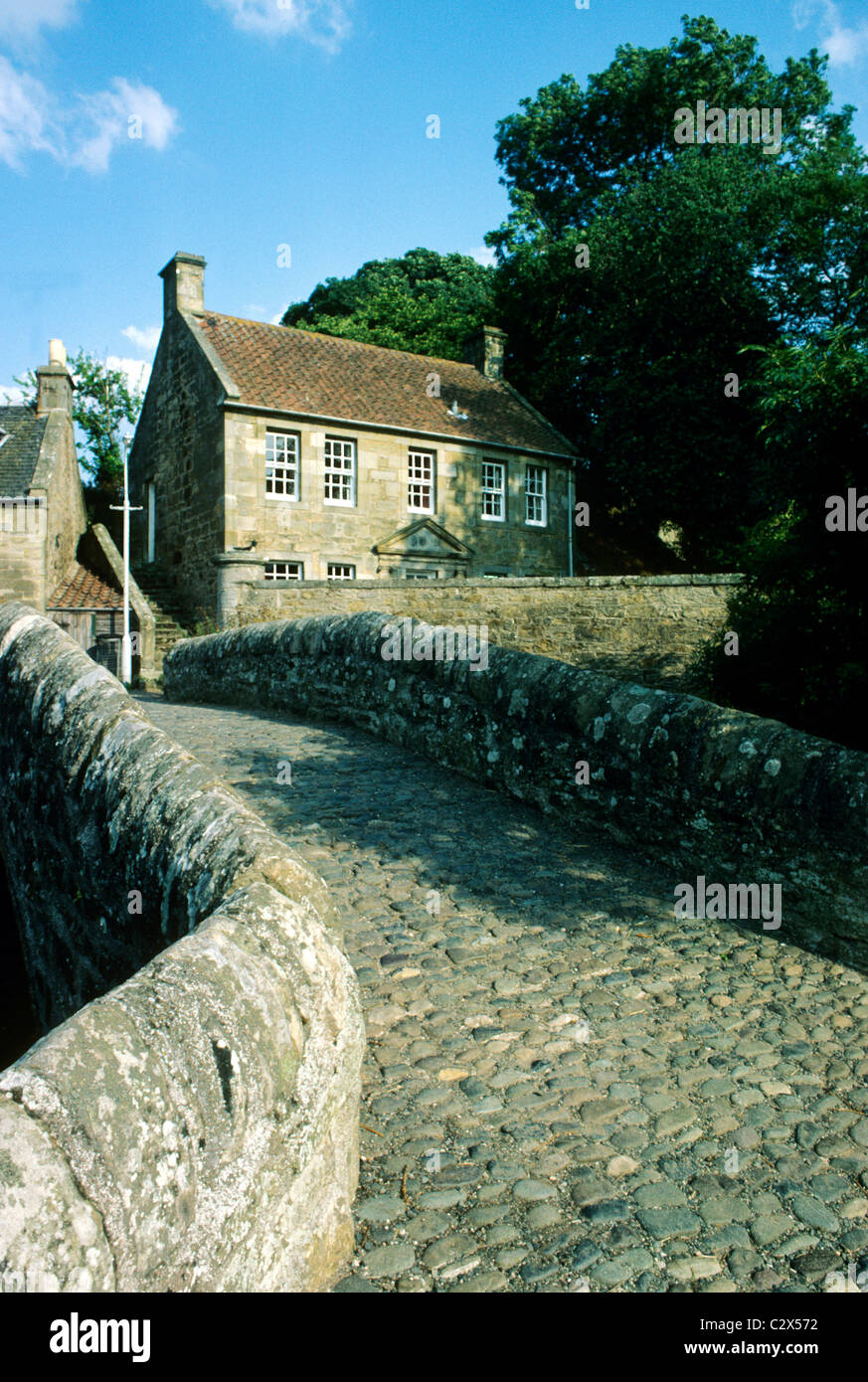 Ceres, medieval bridge, Fife Scotland Scottish stone bridges UK Stock ...