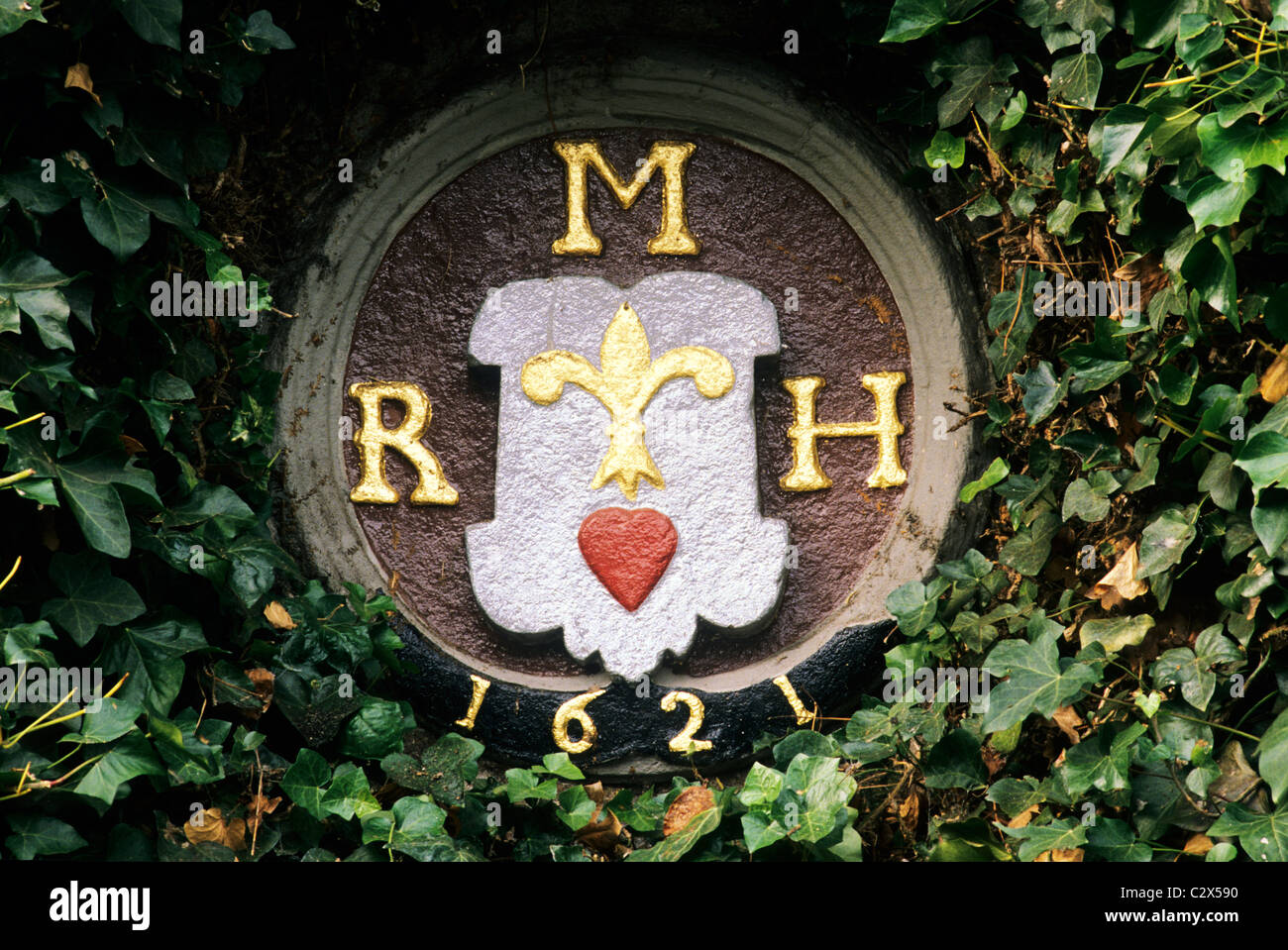 St. Andrews, St. Marys College, Scotland plaque with initials RMH ...