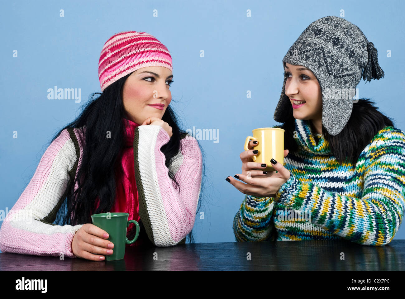 Two ladies having tea hi-res stock photography and images - Alamy