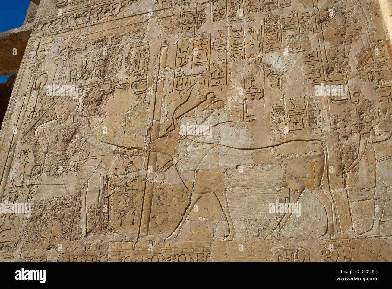 Medinet habu relief hi-res stock photography and images - Alamy