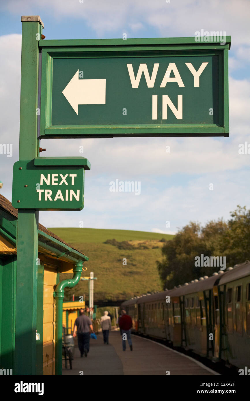 British train station signs hi-res stock photography and images - Alamy