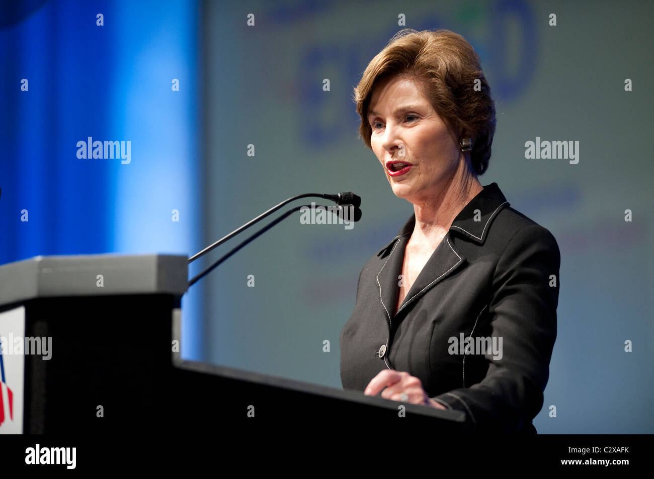 Former First Lady Laura Bush tells stories from her book, "Spoken from ...