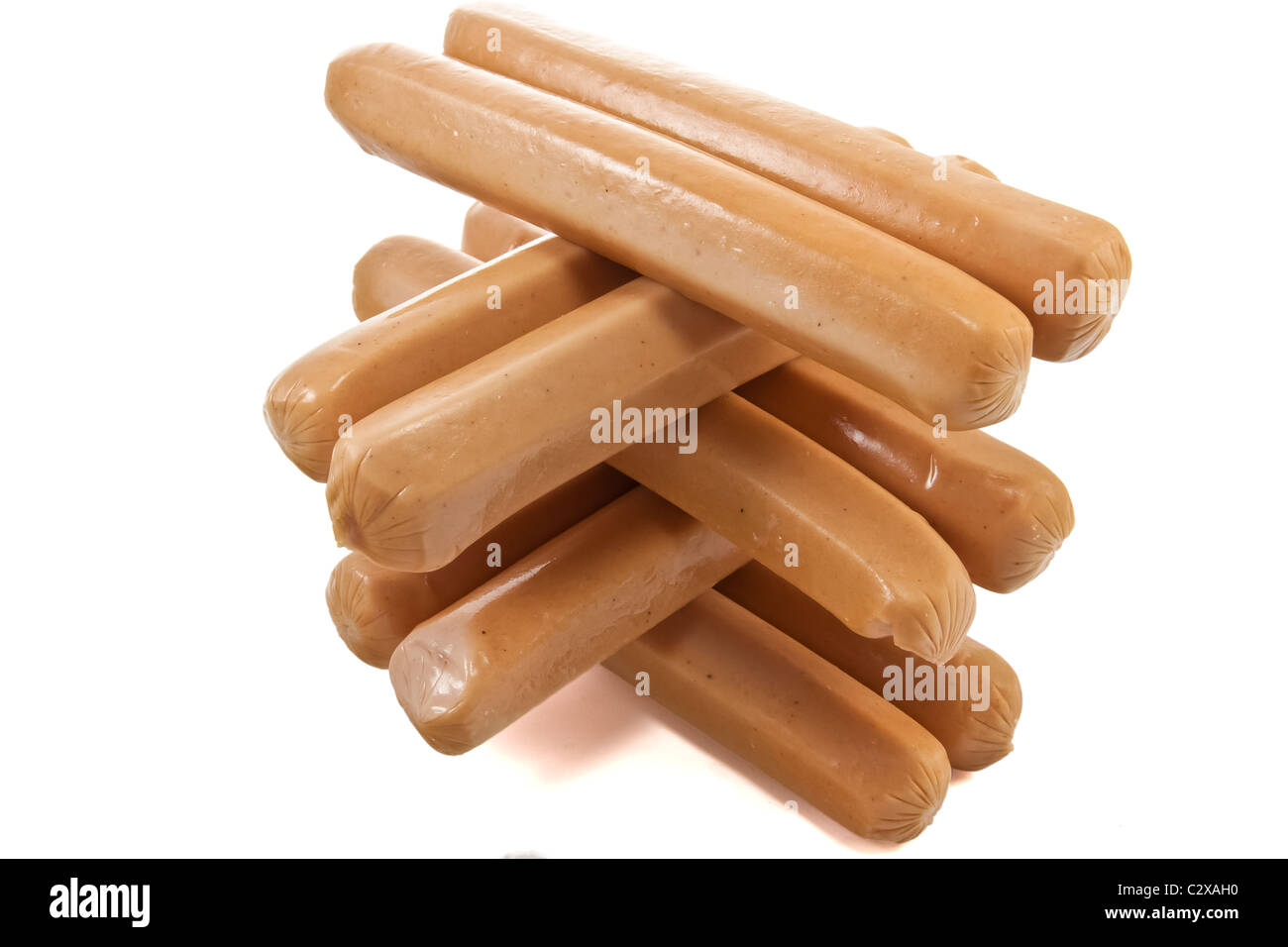 Picture of a stack of sausages Stock Photo - Alamy