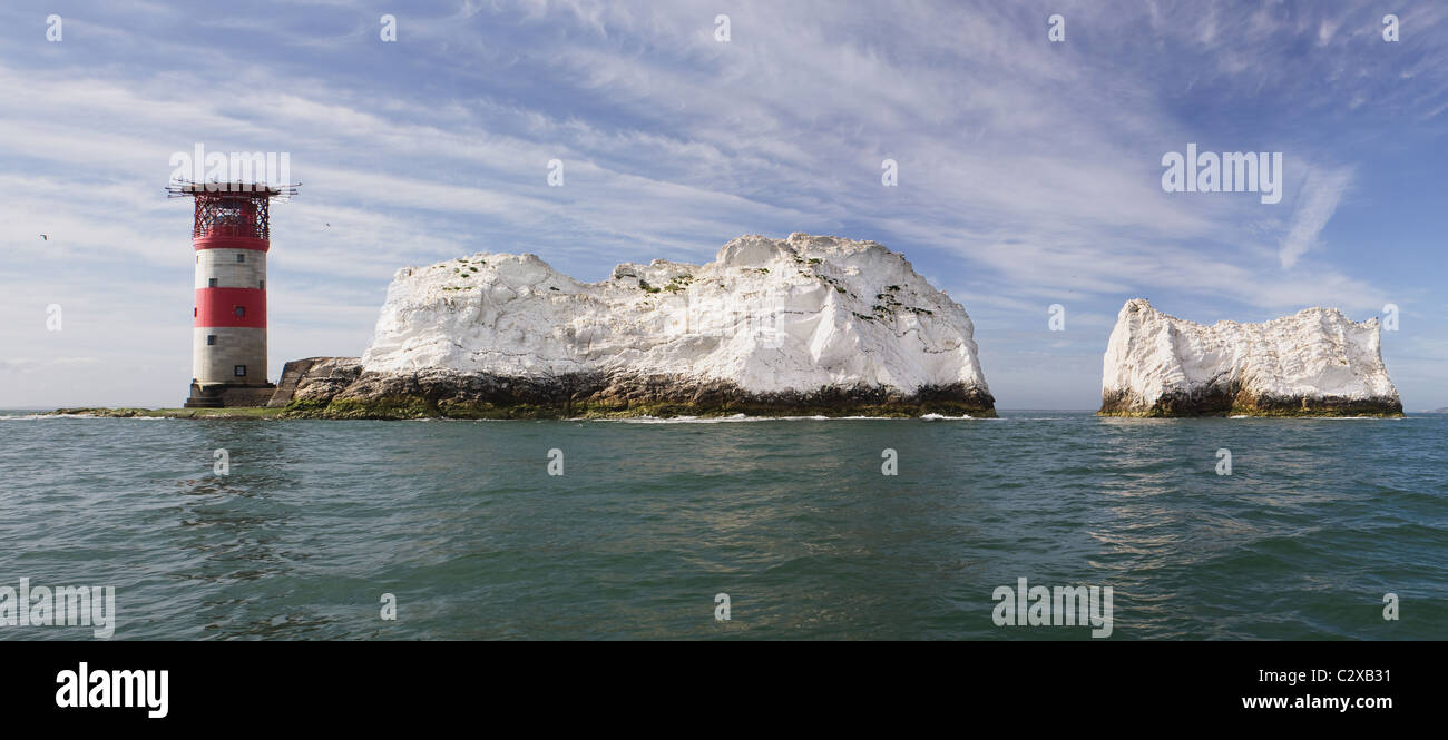 The Needles Panoramic Large file Stock Photo - Alamy
