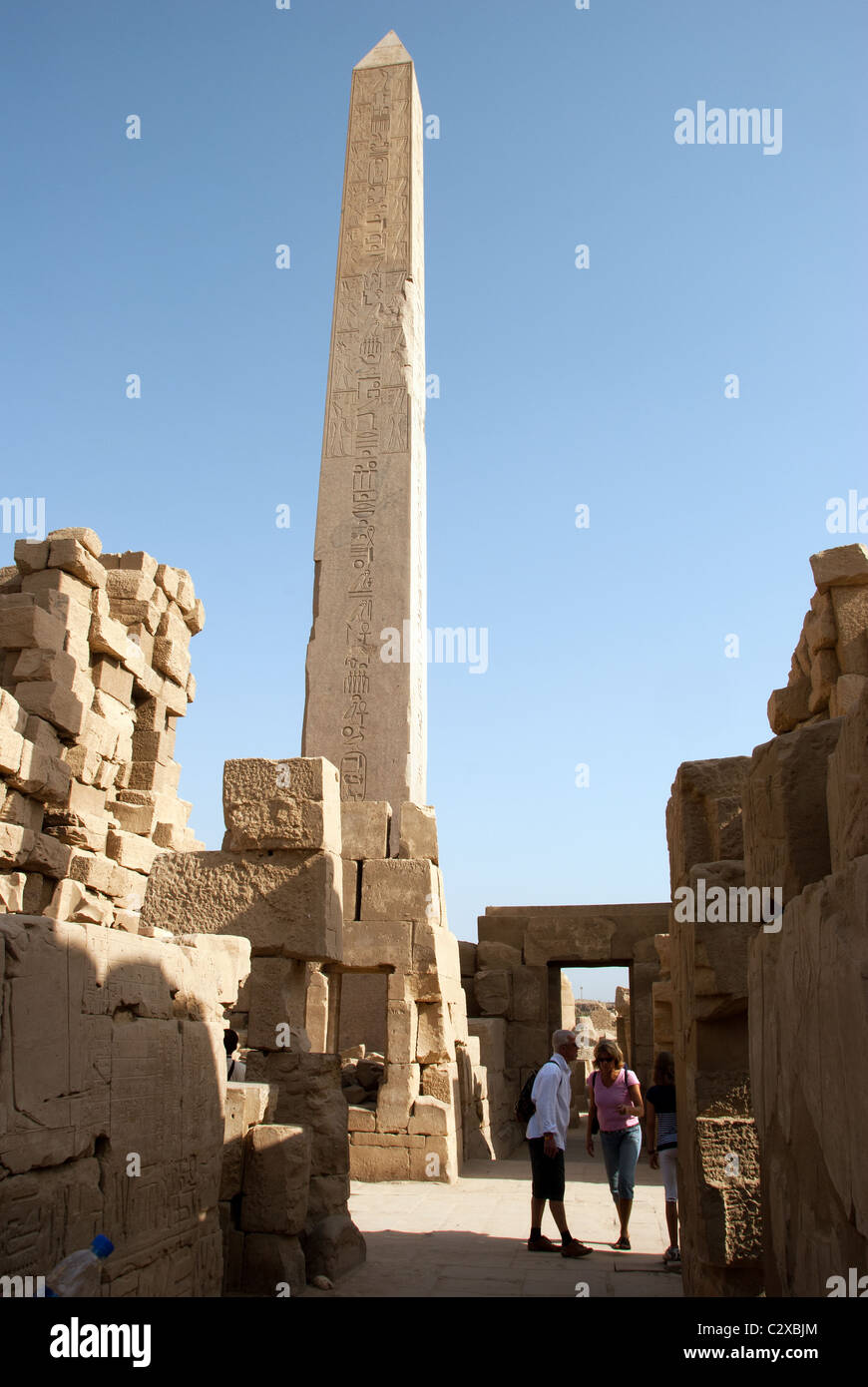 Obelisk hatshepsut at karnak temple complex hi-res stock photography ...