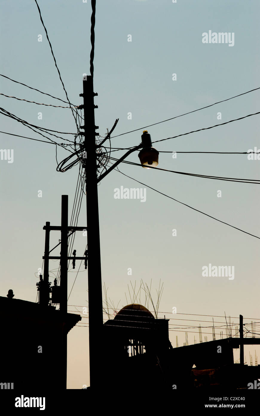 Mexico; Power Lines Stock Photo - Alamy