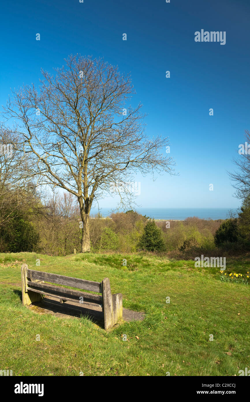 View from Beacon Hill, the highest point in Norfolk near the village of ...