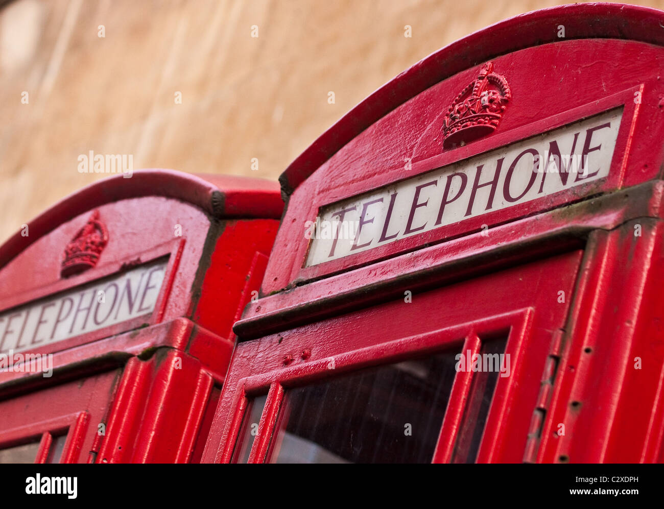 Red phone boxes Stock Photo - Alamy