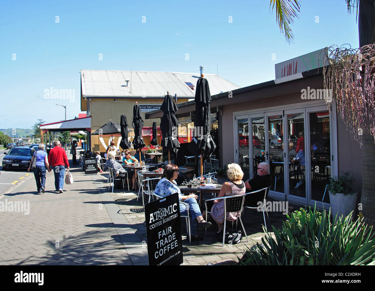 Atomic cafe, Wharf Road, Coromandel Town, Coromandel Peninsula, Waikato ...
