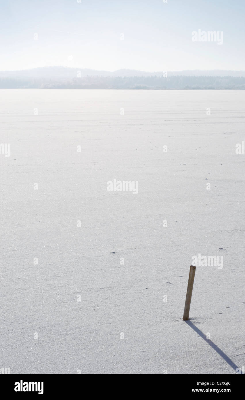 Field Of Snow Stock Photo - Alamy
