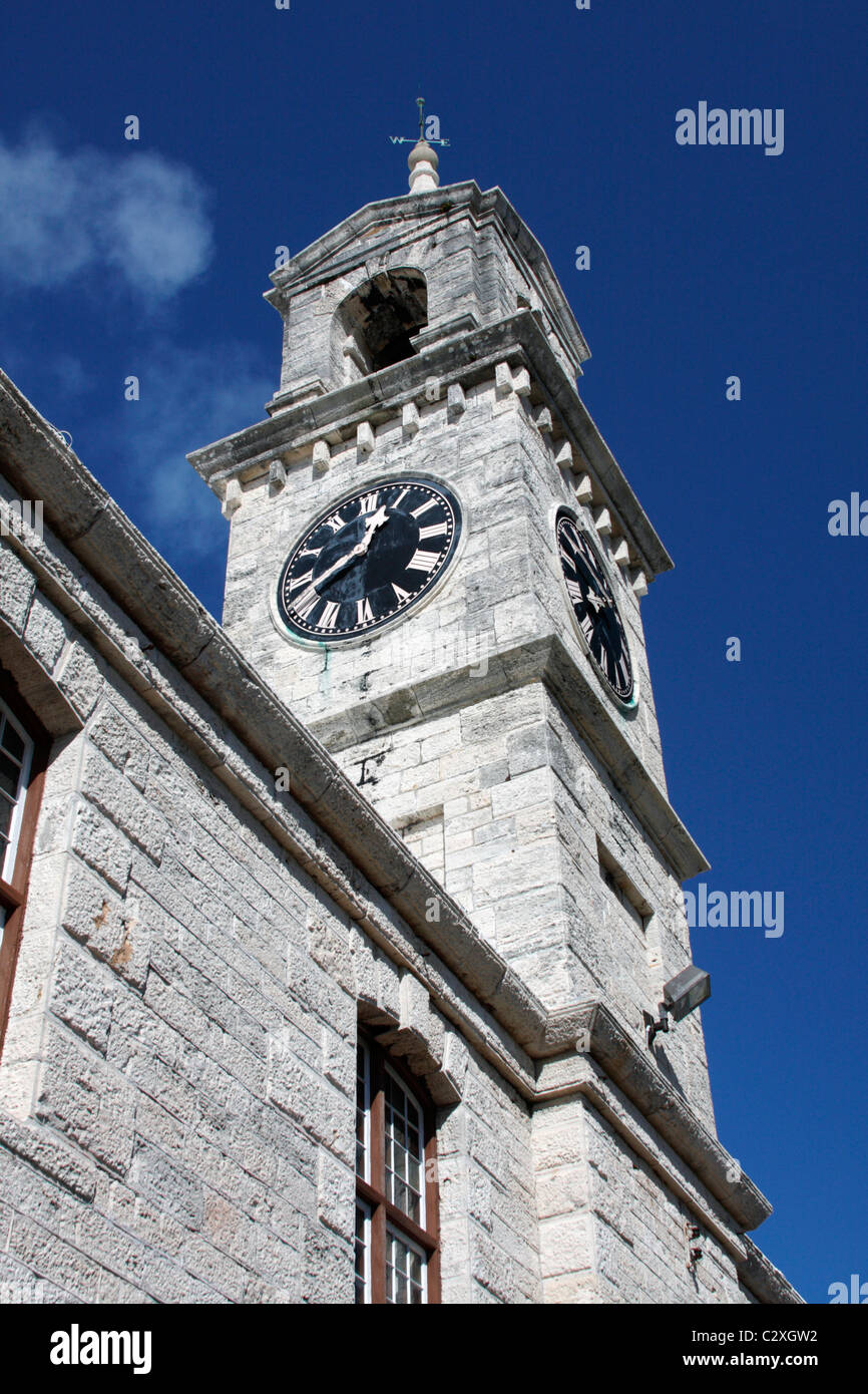 Clock tower at the old Storehouse Building, Royal Navy Dockyard ...