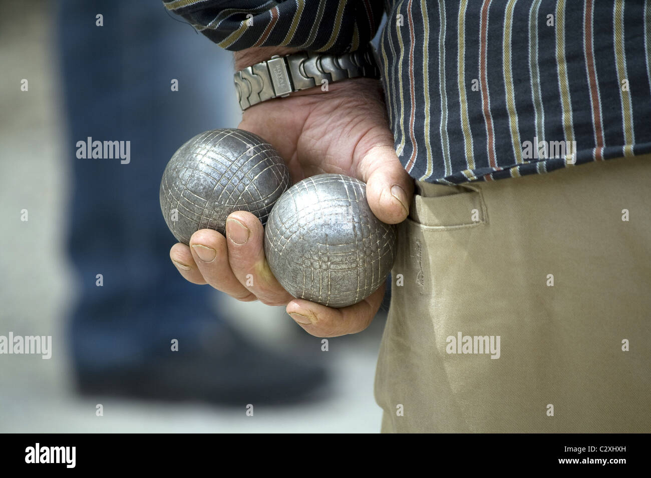 Boule balls, Robion, Provence, France Stock Photo - Alamy