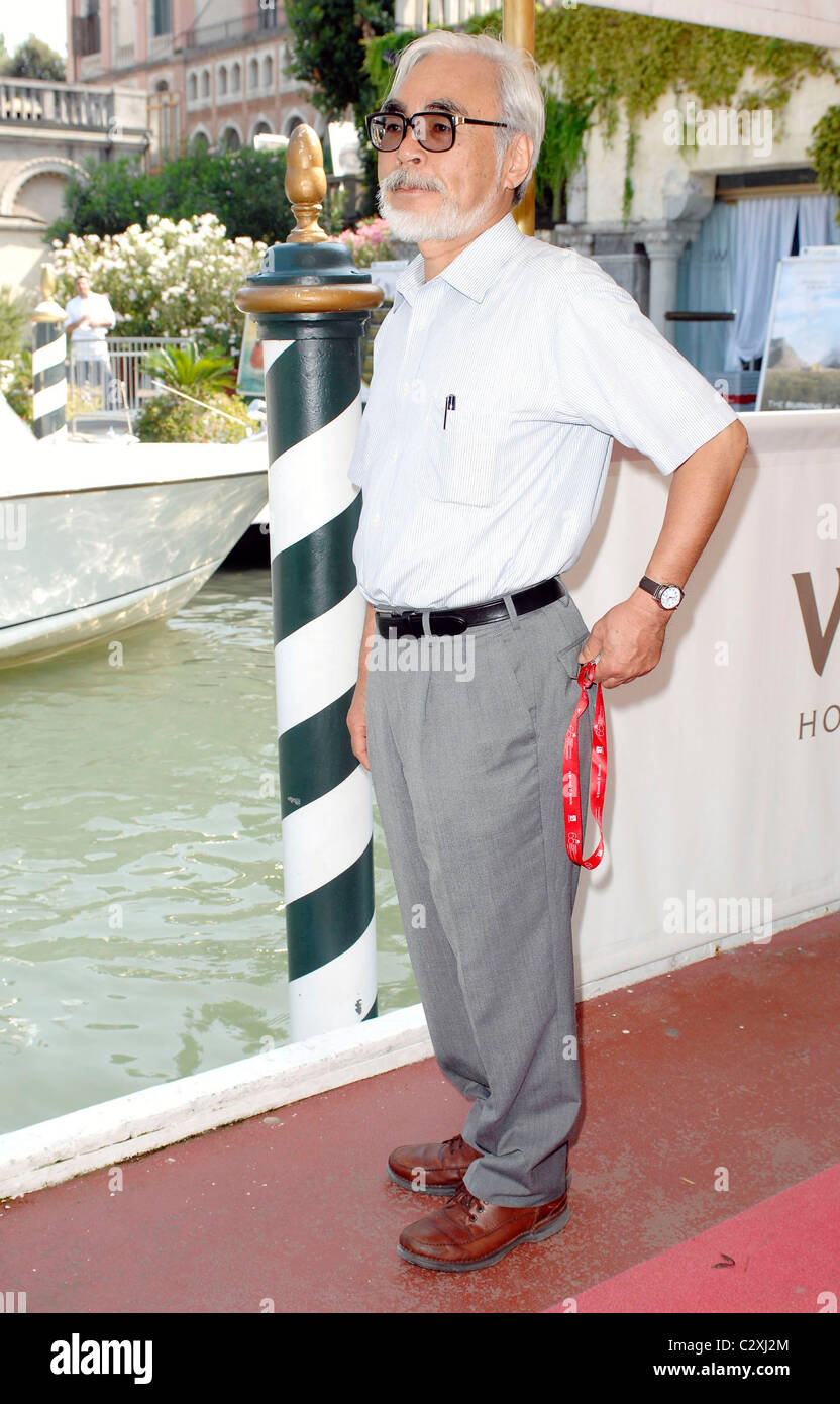 Hayao Miyazaki Director of 'Ponyo on the Cliff by the Sea' leaving the ...