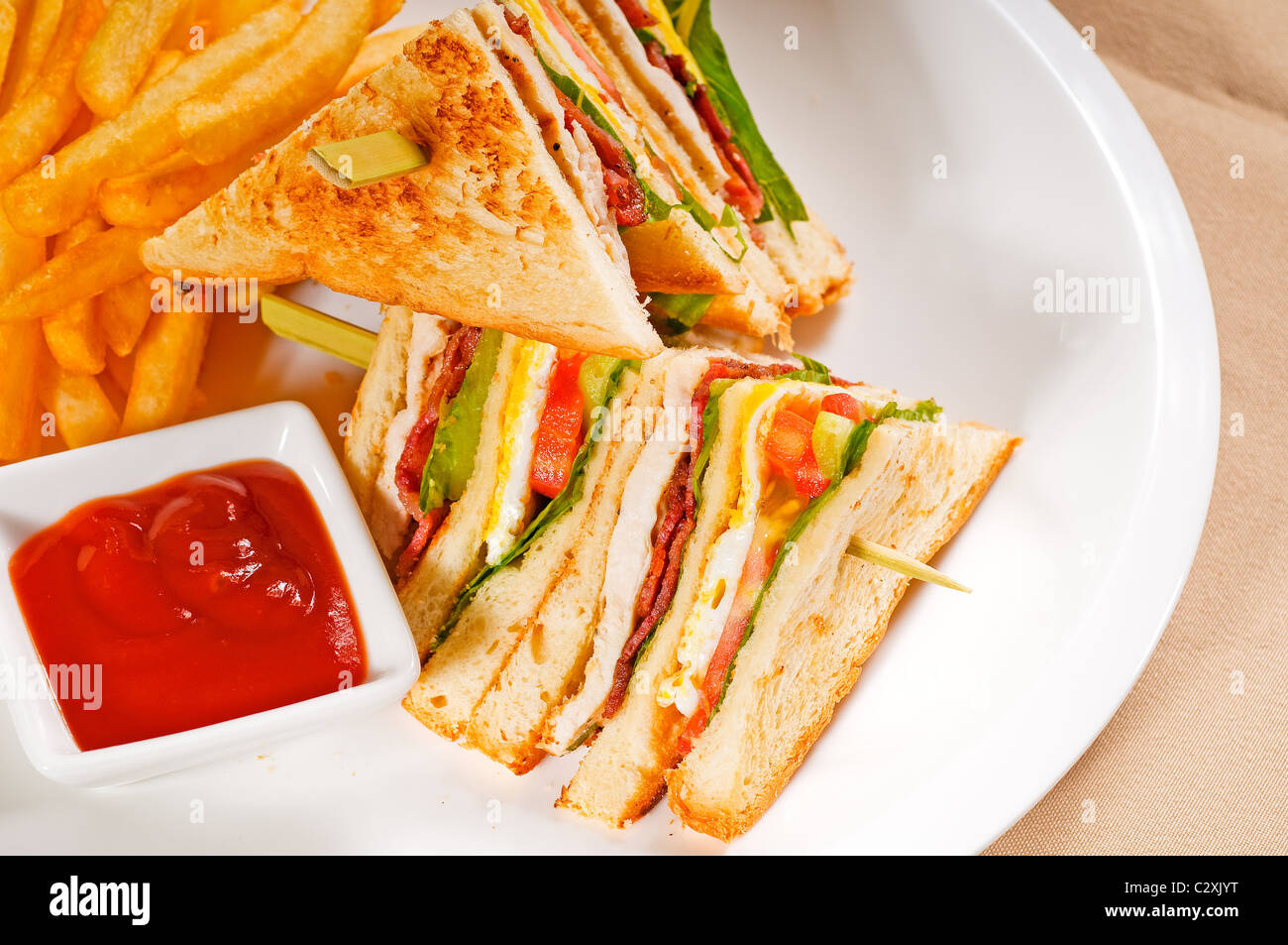Triple decker sandwich hi-res stock photography and images - Alamy