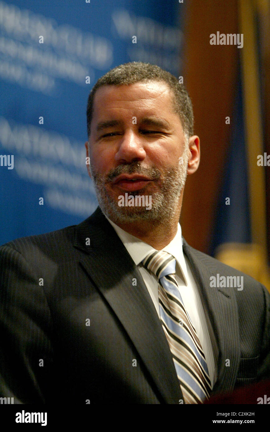 David Paterson addresses a luncheon at the National Press Club ...
