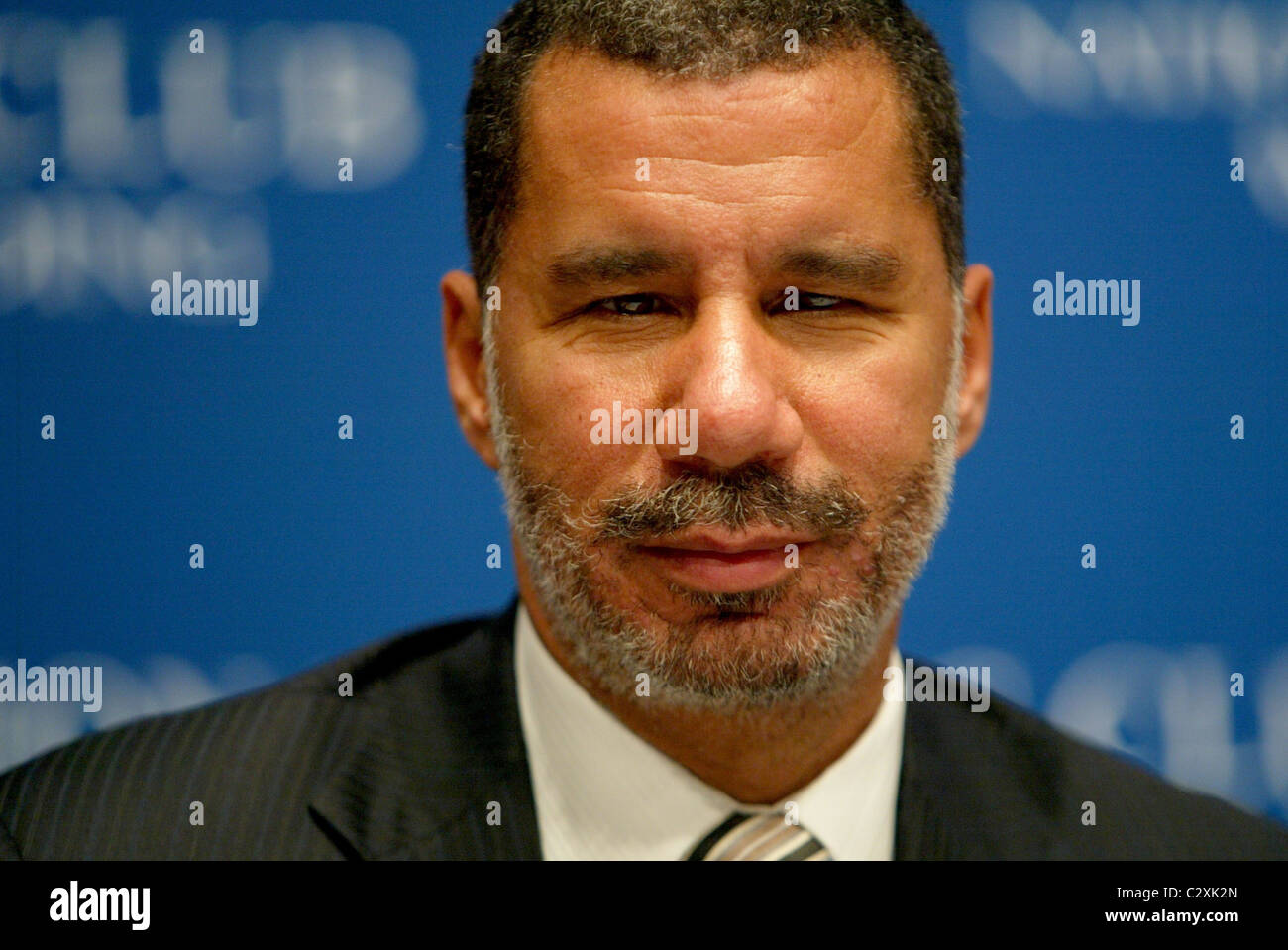David Paterson addresses a luncheon at the National Press Club ...