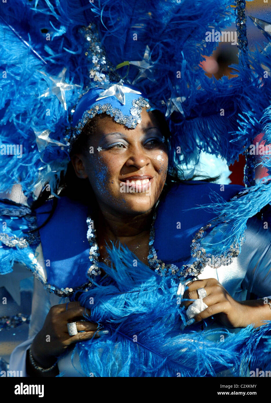 Revelers of the 41st West Indian American Day Carnival Parade in ...