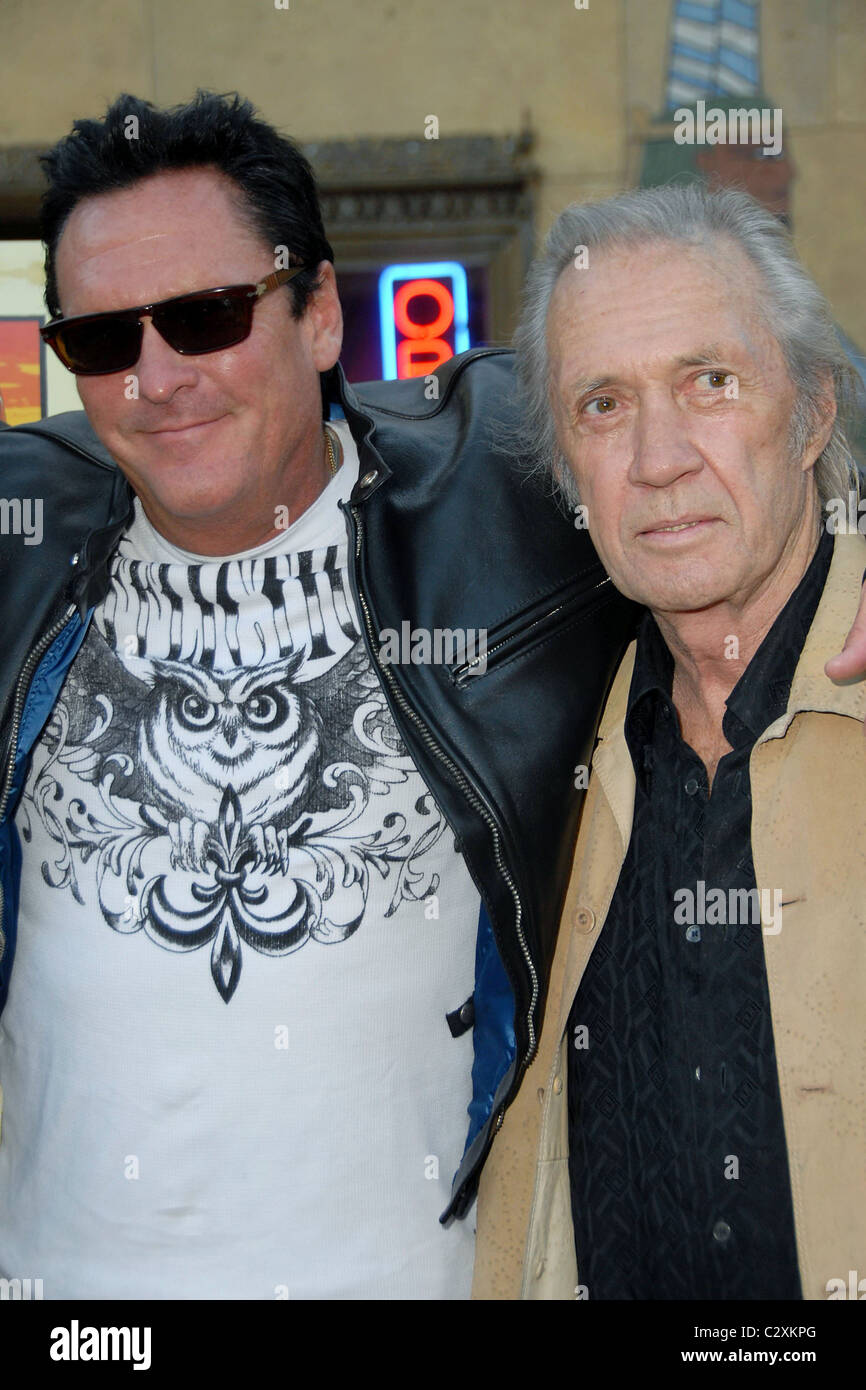 Michael Madsen and Dvid Carradine Premiere of 'Hell Ride' at the ...