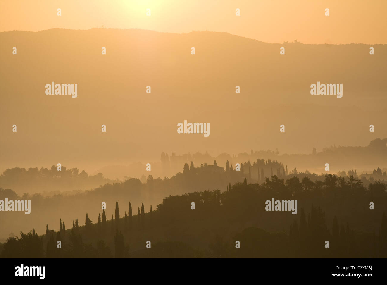 Morning in tuscany hi-res stock photography and images - Alamy