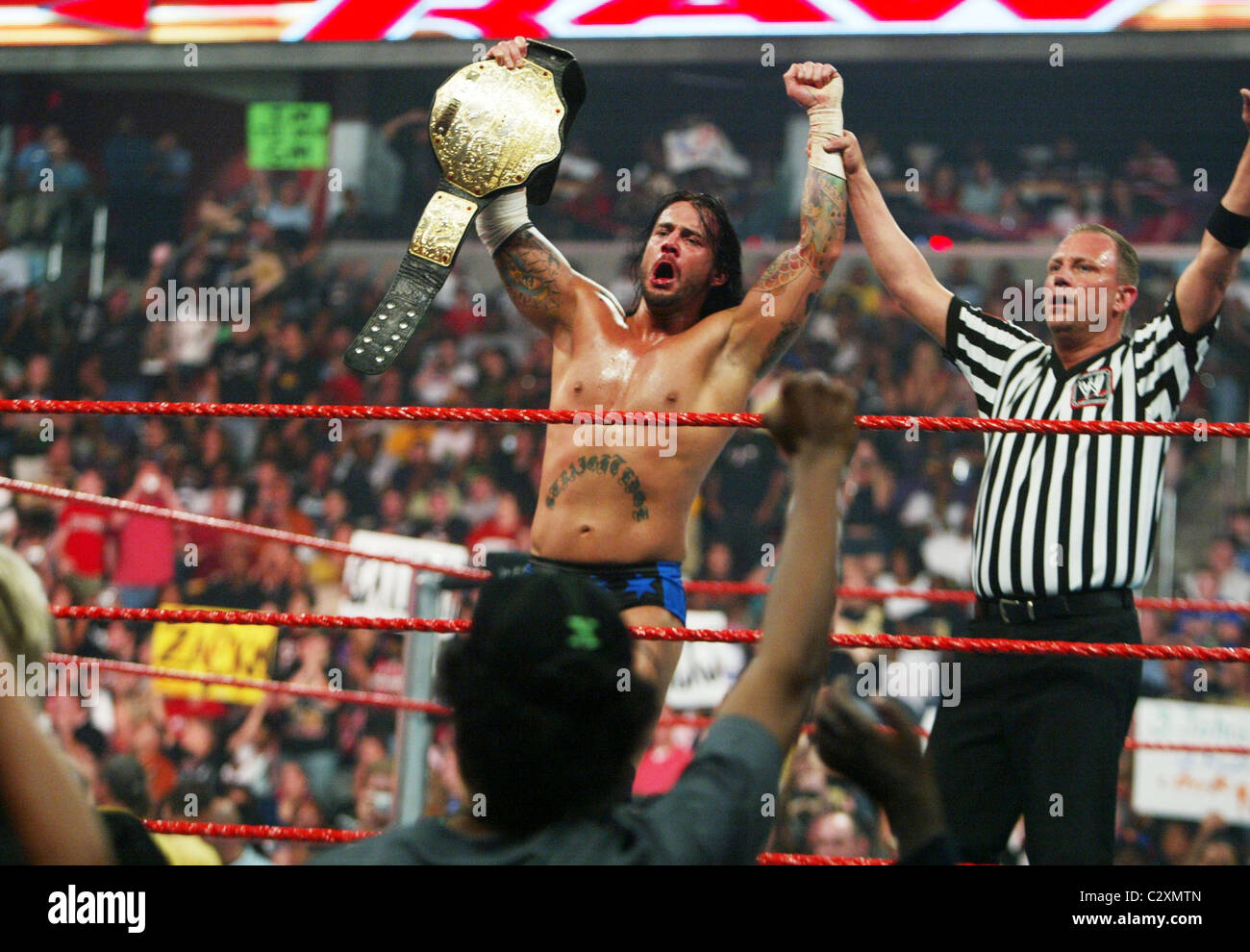 CM Punk WWE RAW at the Verizon Centre Washington DC, USA - 28.07.08 ...