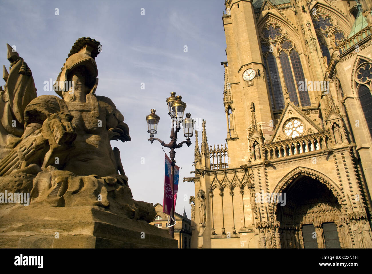 Statue, Cathedral, Metz, France Stock Photo - Alamy